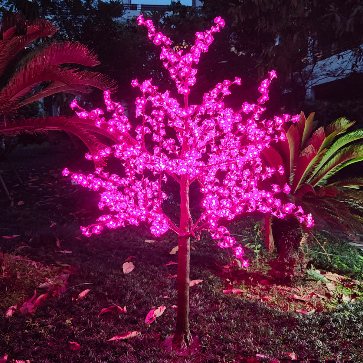 pink solar tree