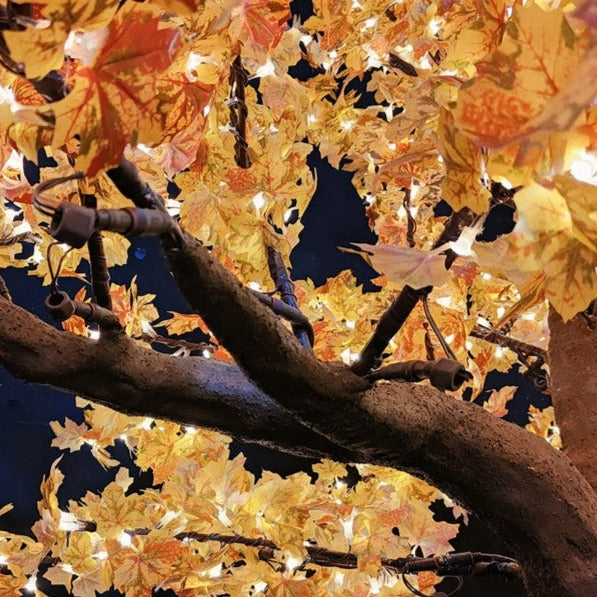 9.5ft Waterproof Maple Tree with LEDs Glow color Warm White