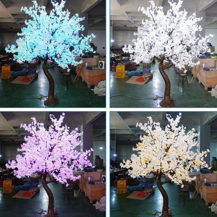 Outdoor LED Artificial Maple Tree Light Color changing 9.8ft